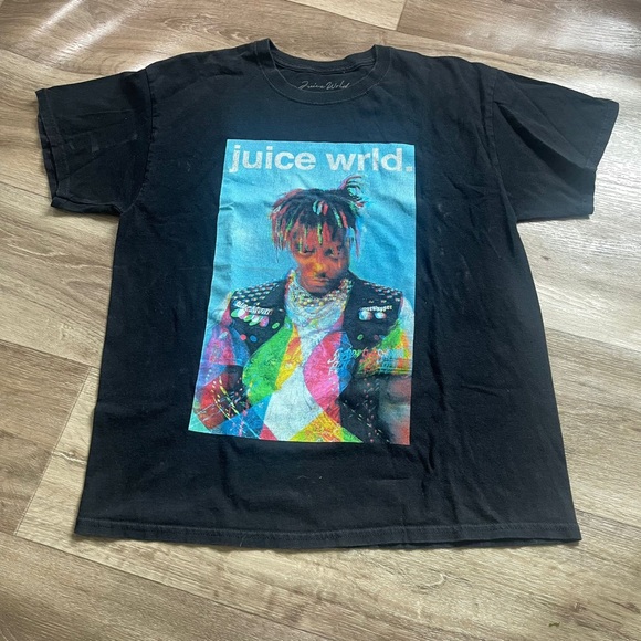 Shirts | Juice Wrld Shirt Mens 999 Black Short Sleeve Hip Hop Rap Music ...